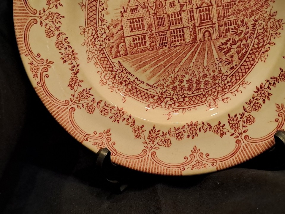 ENGLISH IRONSTONE PINK, WAKEHURST PLACE, 19.5CMS DIA PLATE | eBay