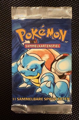 1999 Pokemon German 1st Edition Base Set Booster Pack SEALED ...