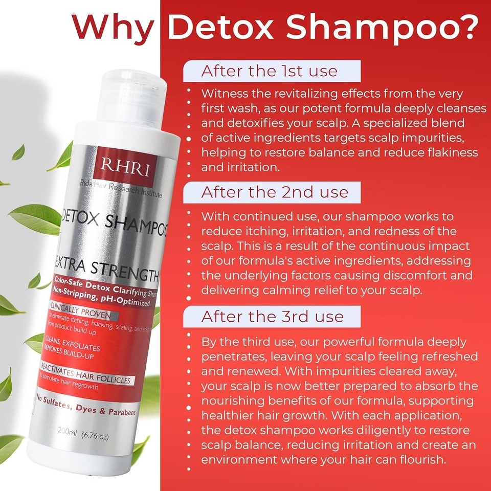 Detox Shampoo For Product Build up, Detoxify & Regrow with Our ...