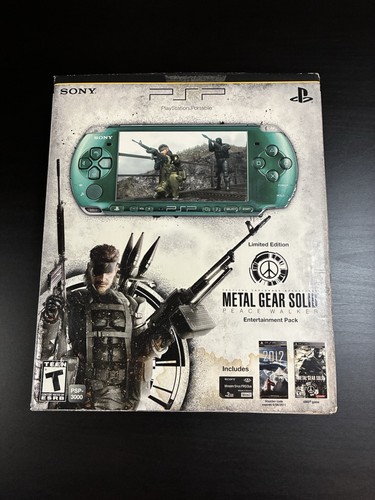 Green Sony PSP 3000 Limited Edition Metal Gear Solid Version w/ Box | eBay