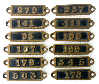 LOT Vintage Metal Post Office - Bank/Safe Deposit Box - Apt Number ...