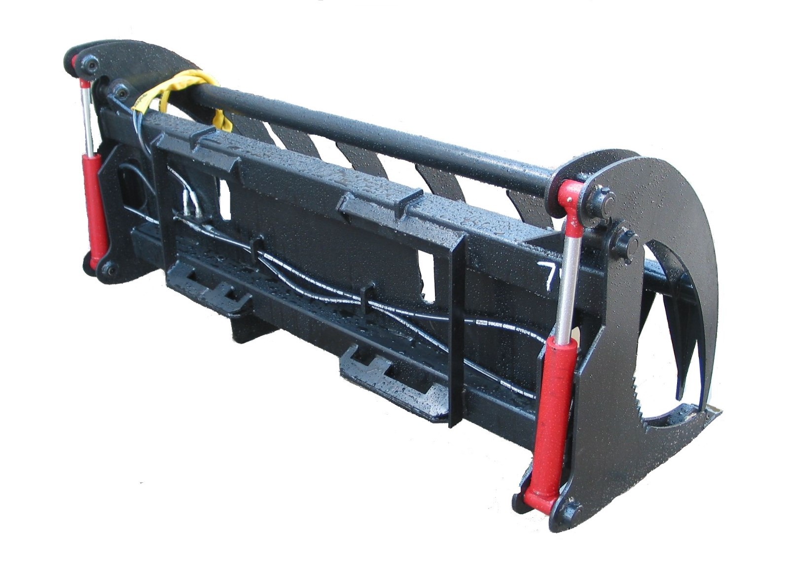 NEW 84" ROOT RAKE SKIDSTEER ATTACHMENT W/TEETH QUICK ATTACH FREE ...