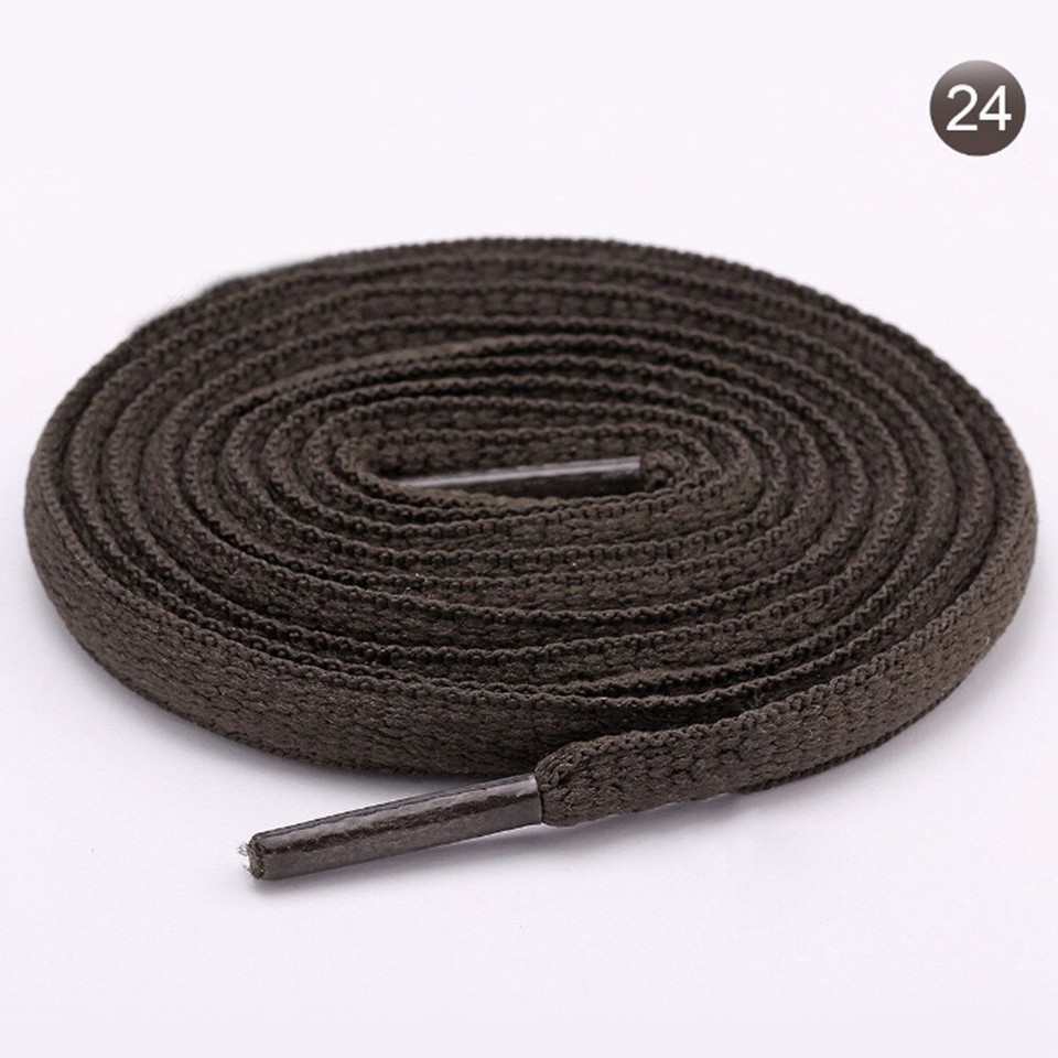 Oval Athletic Shoelaces Sport Sneaker Boots Shoe Laces Strings For Kids ...