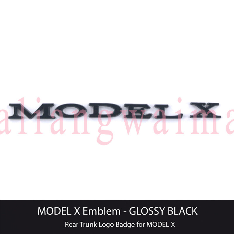 Model X Logo Carbon Front Logo For Tesla Model X 2022+