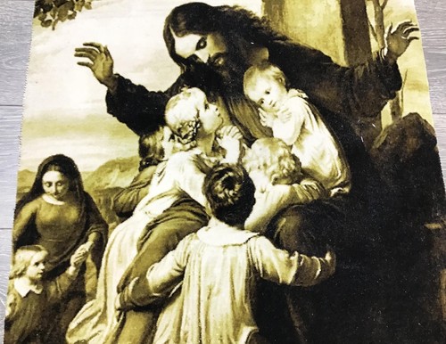 hand knotted Picture Rug Jesus 39" x 25" | eBay