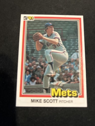 1981 Donruss Baseball Card #37 Mike Scott New York Mets NmMt Free ...
