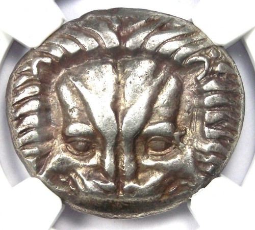 Ionia Samos Lion AR Tetradrachm 400 BC - NGC Choice VF - 5/5 Strike ...