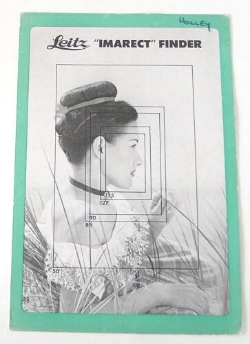 Leitz Imarect Finder Brochure 1950 Original | eBay