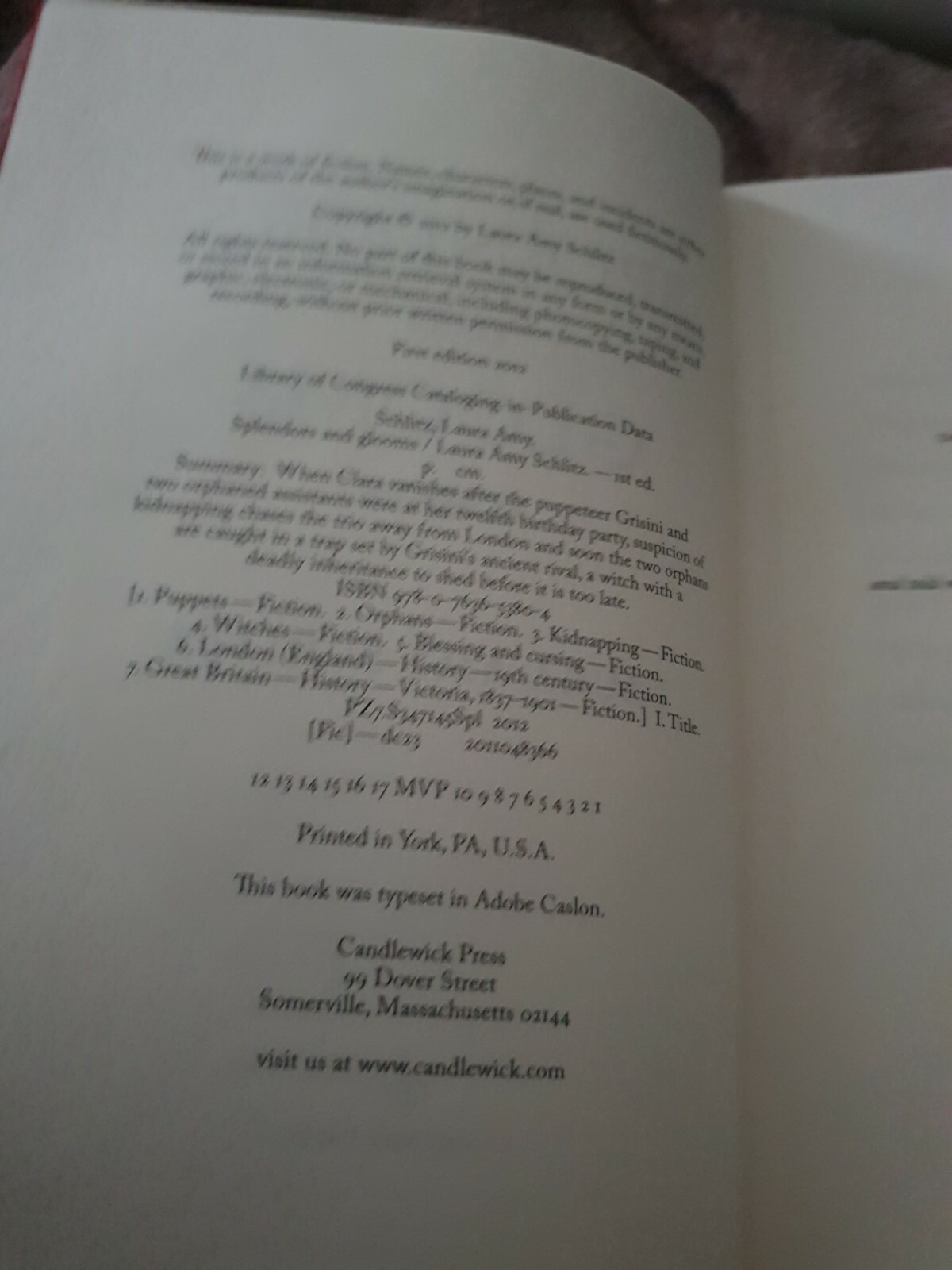 Splendors and Glooms by Laura Amy Schlitz (English) Hardcover Book 9780763653804 | eBay