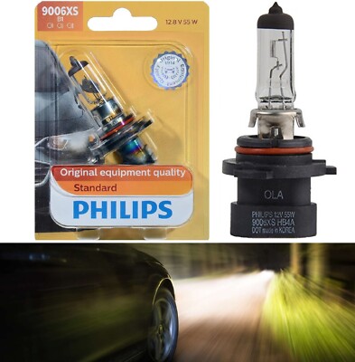 Philips Standard 9006XS 55W One Bulb Head Light Low Beam Replacement ...