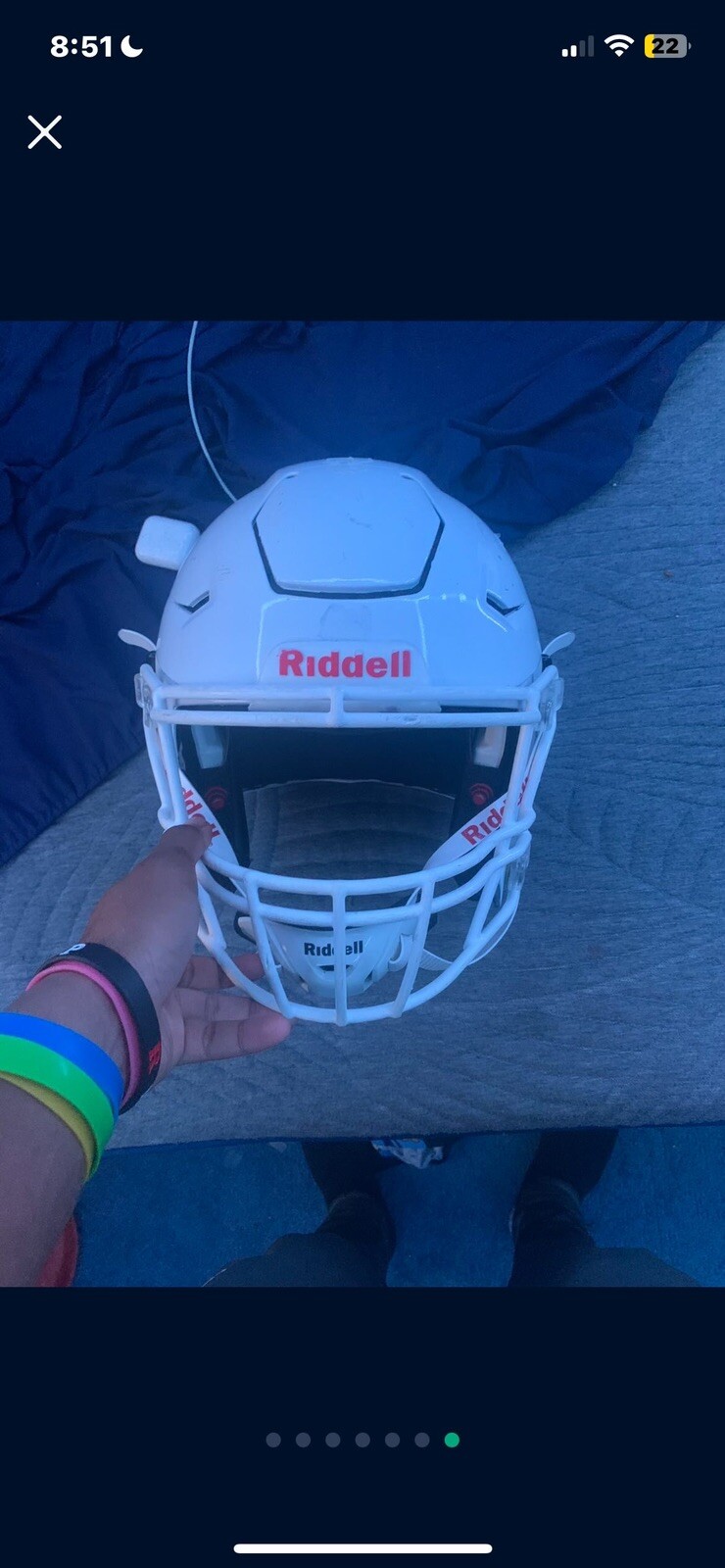 Riddell SpeedFlex Youth Helmet - White, Size Large for sale online | eBay