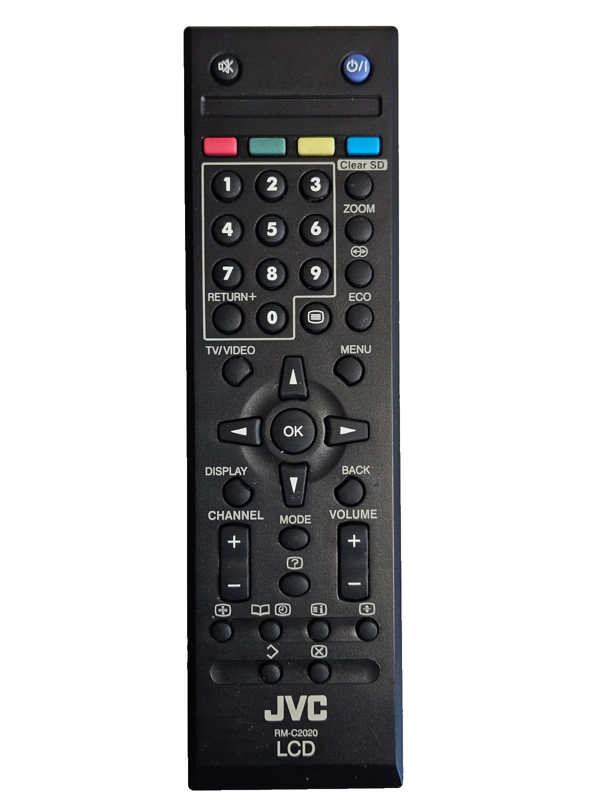 Original JVC RM-C2020 TV Remote Control LT-22EX19 LT-42EX18 for sale ...