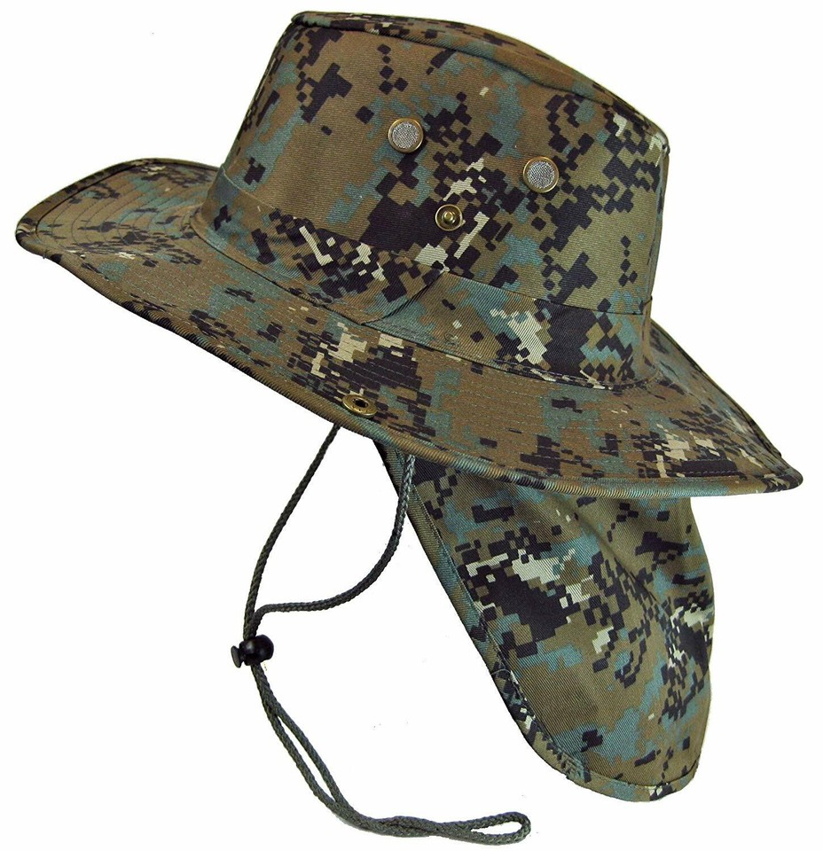 Boonie Military Camouflage Safari Outdoor Fishing Hiking Hunting W ...