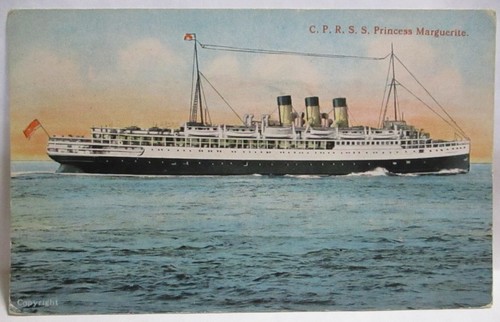 1910 POSTCARD C.P.R.S.S. PRINCESS MARGUERITE SHIP | eBay
