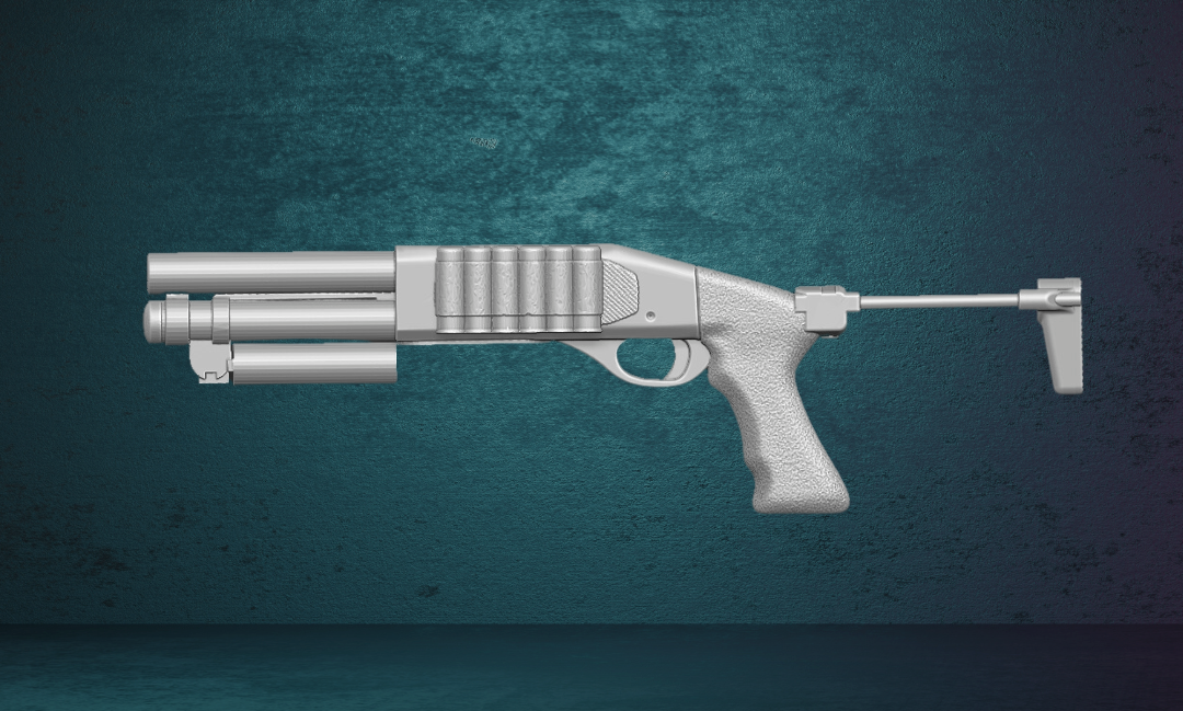 Super Shorty Shotgun 1:18 Scale Weapons for 3.75 Inch Action Figures ...