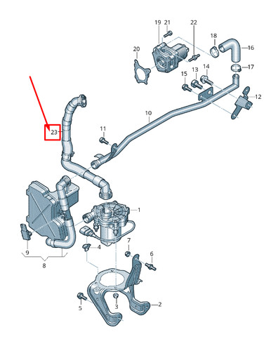 NEW AUDI Q7 4M OTHER TUBES 4M0133889L ORIGINAL | eBay