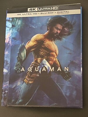 Aquaman (4K Ultra HD Disc ONLY) w/ TARGET BOOK CASE! NEVER VIEWED! SEE ...