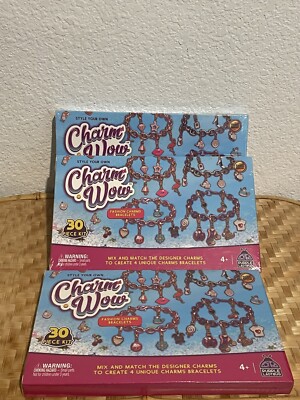 Lot of 4 Boxes - Charm Wow Fashion Charms Bracelet Making Set 30-Piece ...