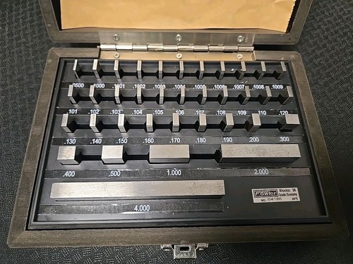 36pc Fowler Gage Block Set | eBay