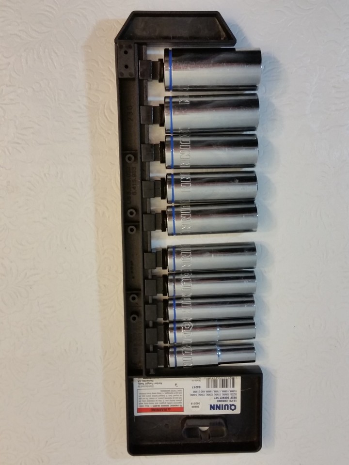 QUINN 3/8 in. Drive Metric Chrome Deep Socket Set, 10-Piece # 64217 | eBay