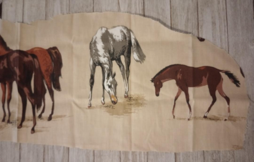 mare horse farm fun fabric length piece 21 x 8 inch | eBay