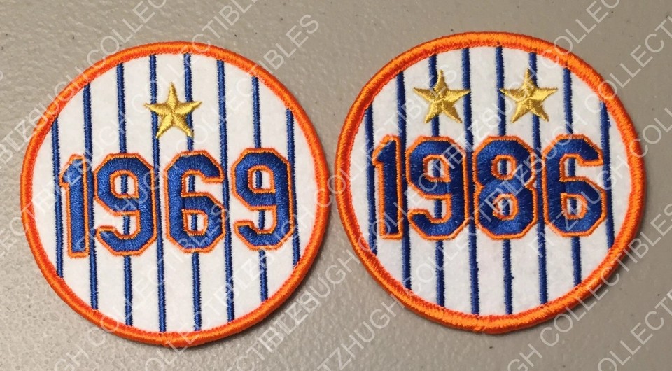 NEW YORK METS RETIRED JERSEY NUMBER 10 PATCH SET + BONUS 69/86 TIMELINE ...