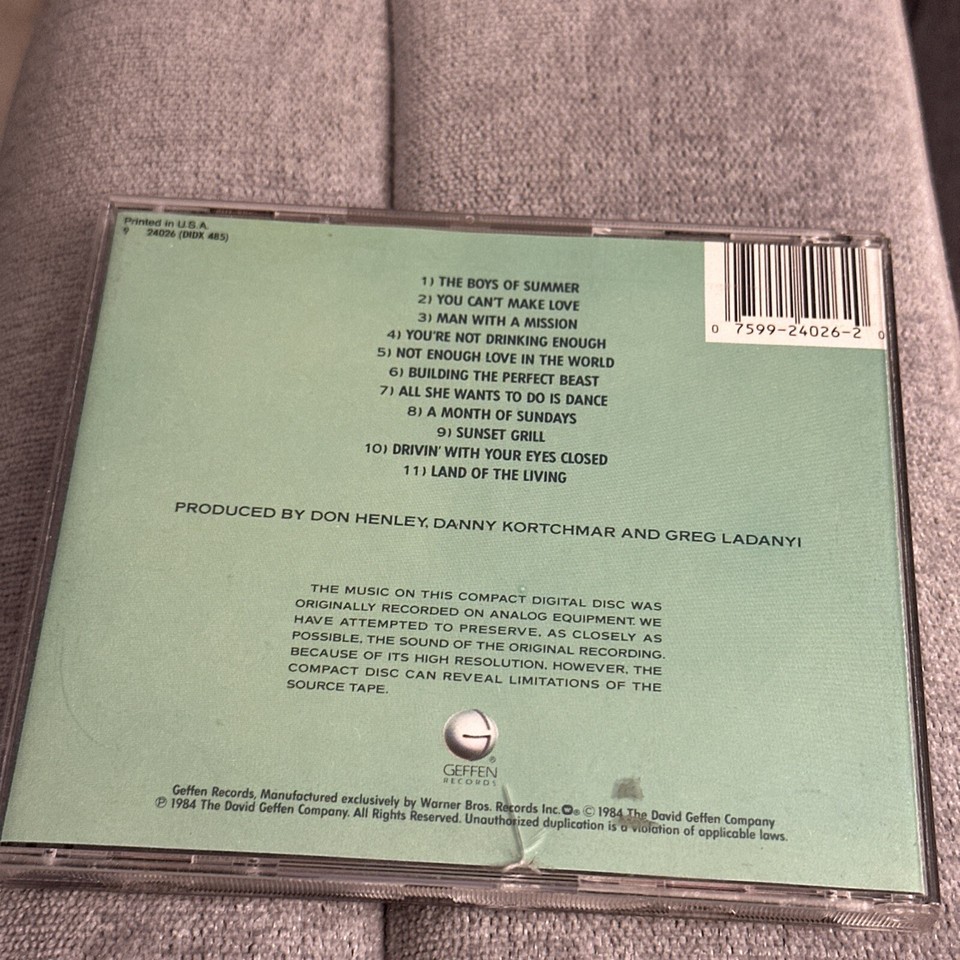 DON HENLEY : Building the Perfect Beast CD | eBay