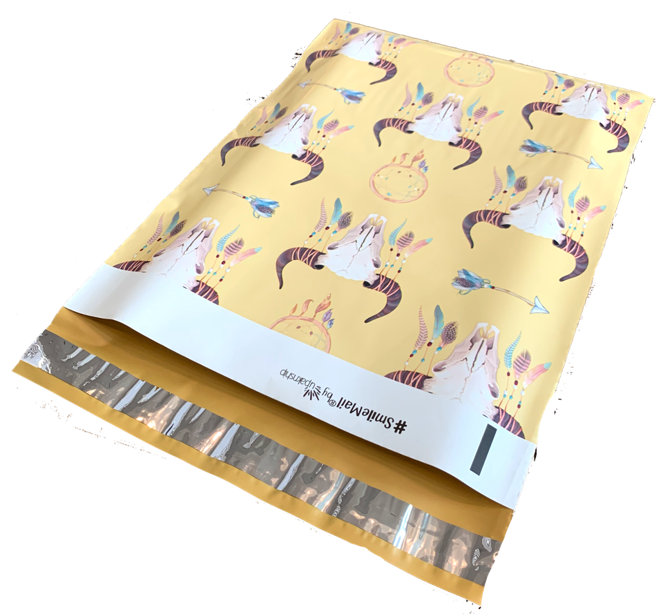 Designer Poly Mailers Plastic Envelopes Shipping Bags Custom #SmileMail ...
