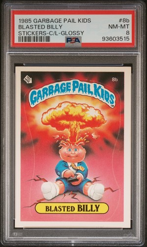 1985 Garbage Pail Kids OS1 Series 1 BLASTED BILLY 8b GLOSSY CHECKLIST ...