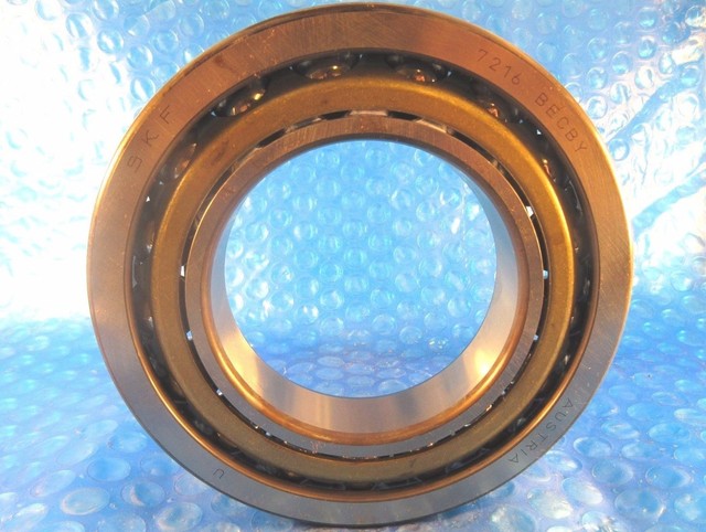 SKF 7216 BECBY Angular Contact Ball Bearing 80mm Bore 140mm OD 26mm ...