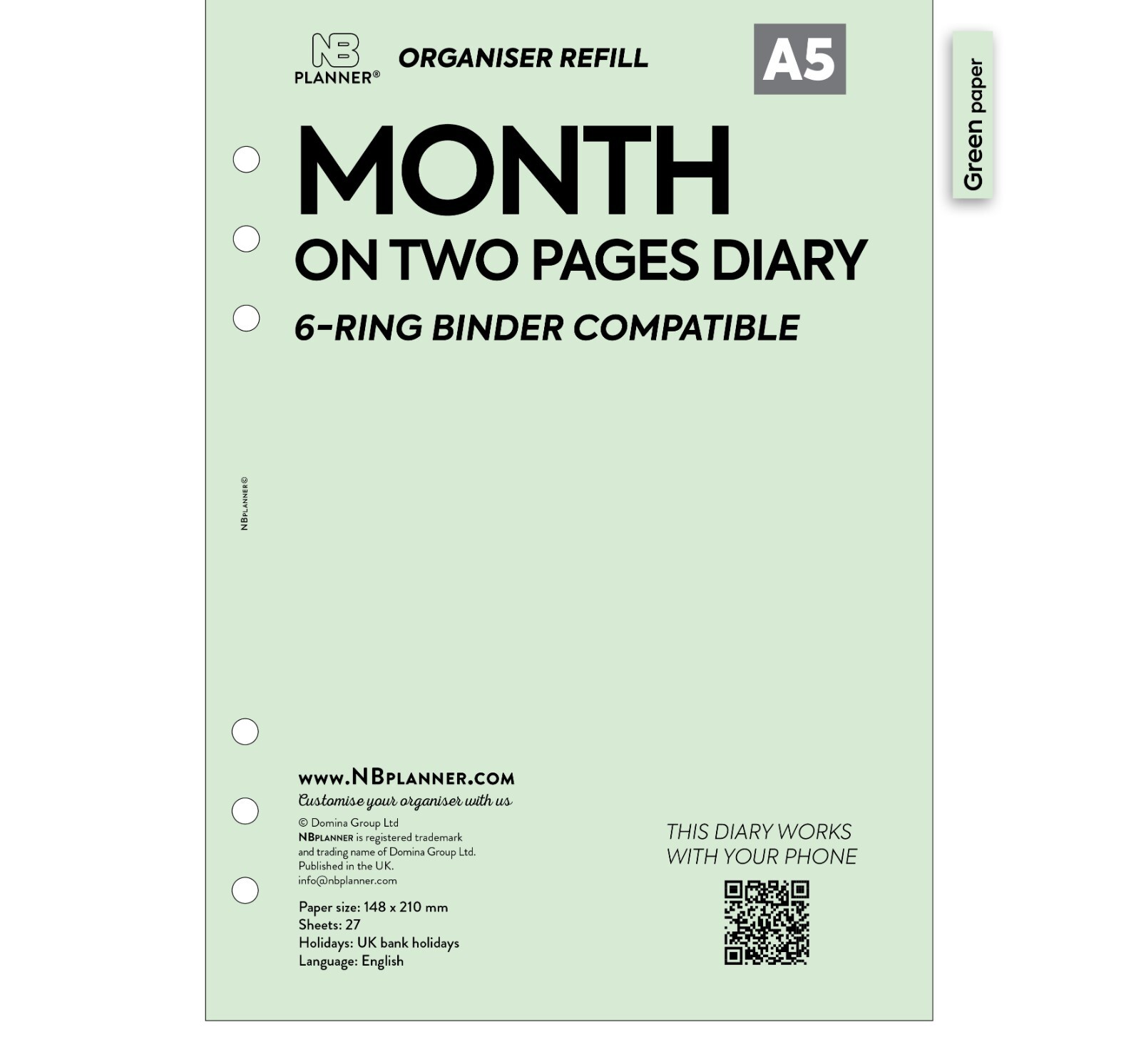 2025 or 2026 Filofax A5 COMPATIBLE Month on two pages diary organiser ...