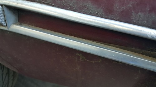 77 Mustang II Notchback Left/Driver rear quarter molding trim insert ...