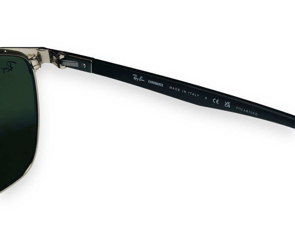 Ray Ban RB3686 9144/P1 Chromance Polarized Dark Green 57-19 Authentic ...