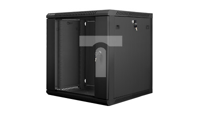 Hanging server cabinet 19 12U 600x600 black LANBERG /to be assembled ...