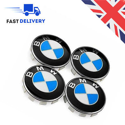 Set of 4 BMW Wheel Centre Caps 68mm For Most 1 3 5 7 Series X5 X6 M3 Z4 ...