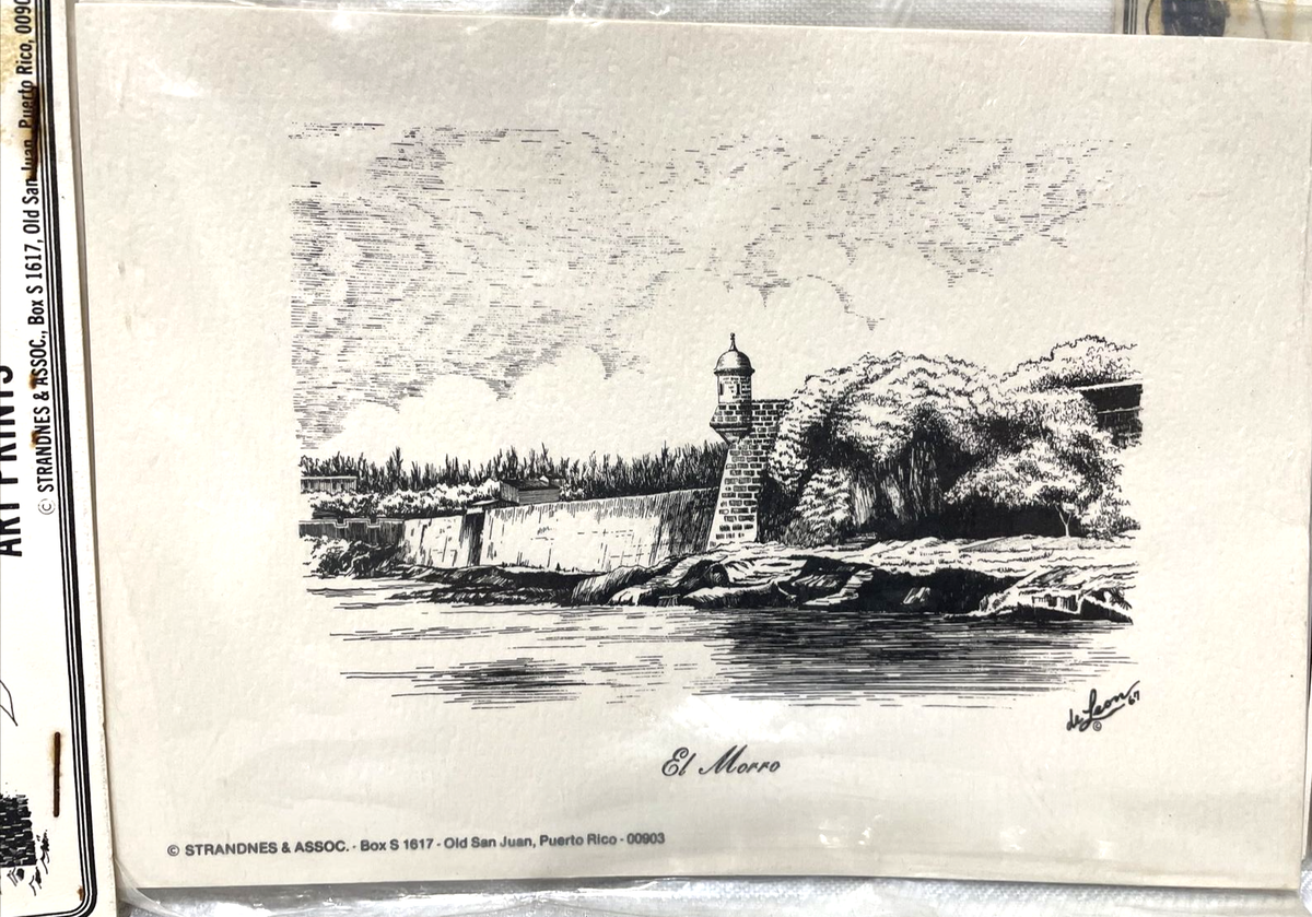 El Morro Puerto Rico Drawing San Felipe Del Morro, Puerto Rico
