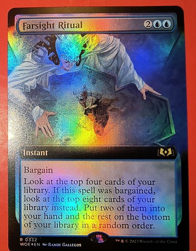 Farsight Ritual ,Instant, Extended Art ,Wilds of Eldraine, MTG Near ...