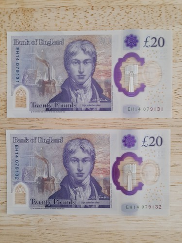 Rare King Charles 111 £20 Notes Consecutive Serial Numbers | eBay UK