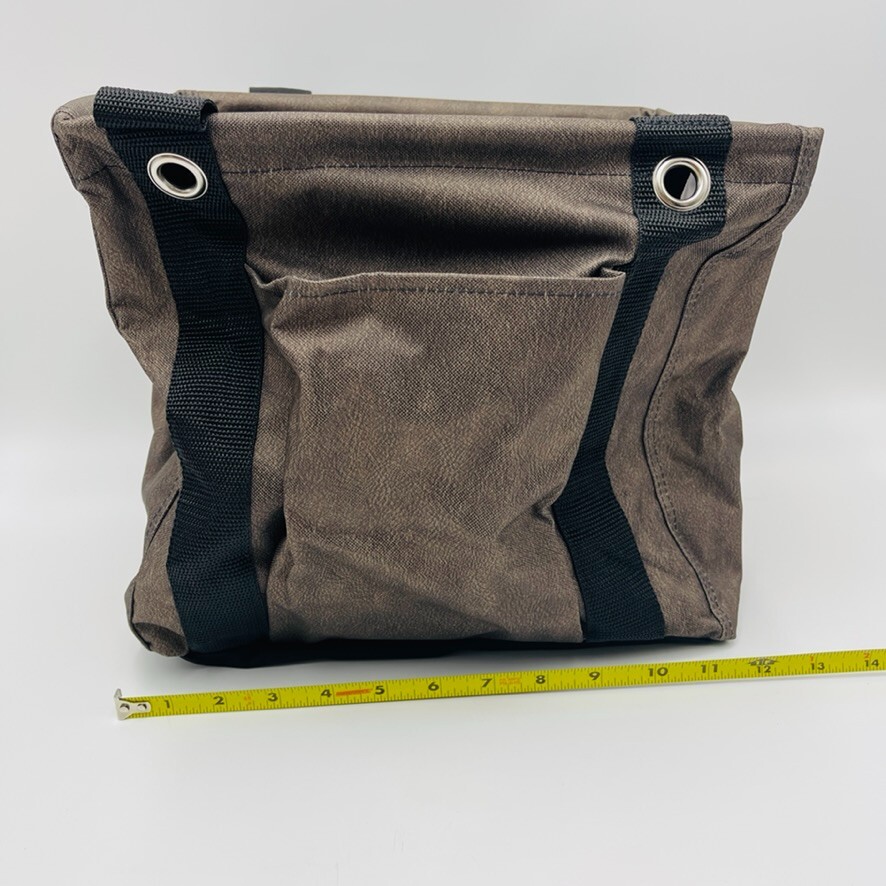 Thirty-One Small Utility Tote Chestnut Distressed Brown AJ62 Double ...