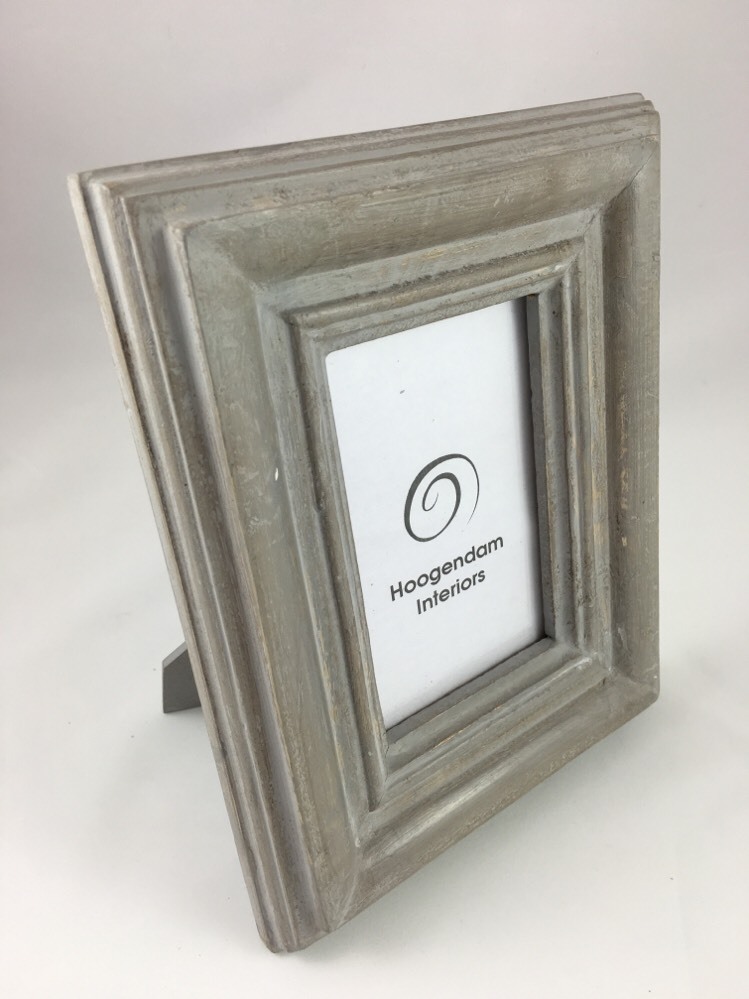 Hoogendam Interiors, Bilderrahmen, grau, Shabby, Bild 10x15 cm ...