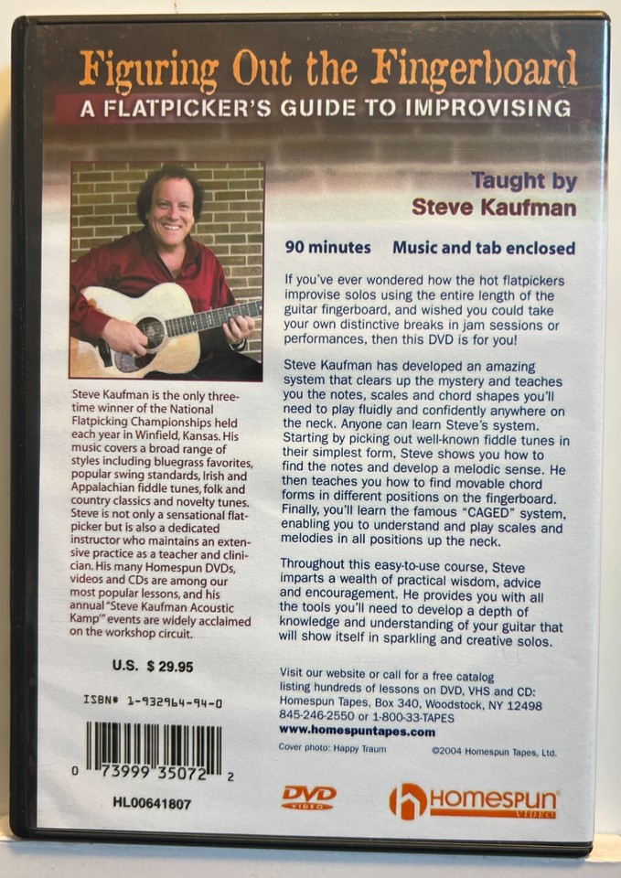 Figuring Out the Fingerboard: A Flatpickers Guide To Improvising (DVD ...