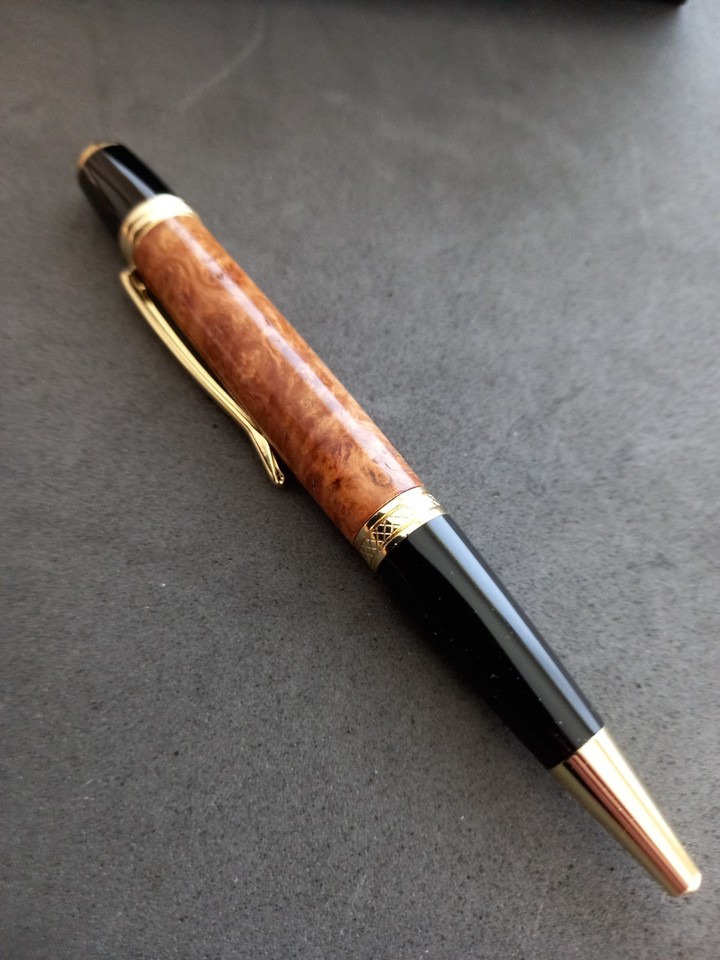TASMANIAN MYRTLE BURL SIERRA STYLE BALL POINT TWIST PEN | eBay Australia