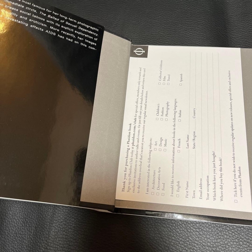 NAN GOLDIN Pocket size photo book NAN GOLDIN | eBay