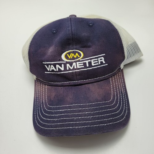 Van Meter Hat Cap Blue Adult Used Mesh Snapback B24D | eBay