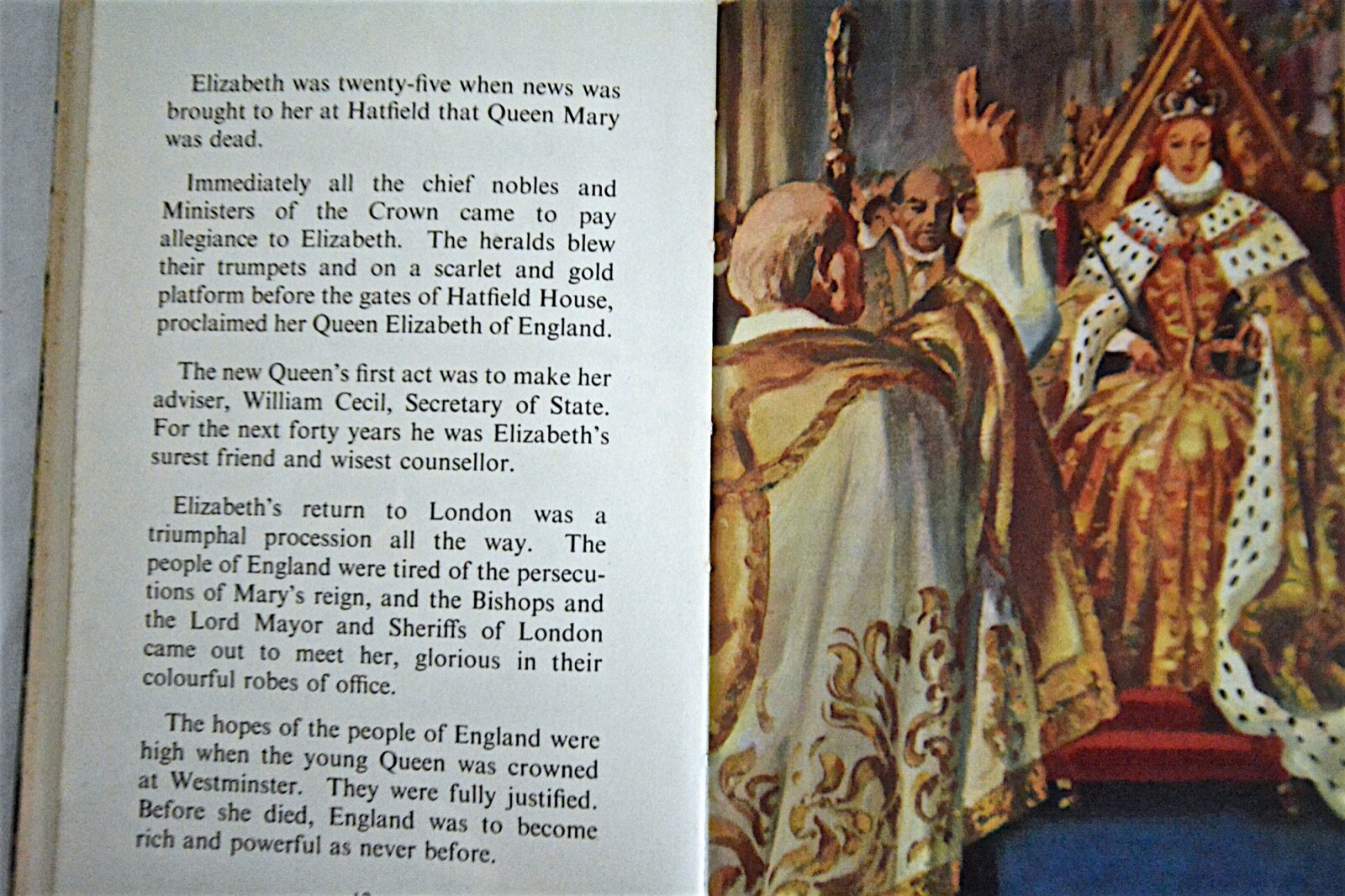 Vintage/Rare LADYBIRD BOOK The story of the first Queen Elizabeth, 2/6 ...