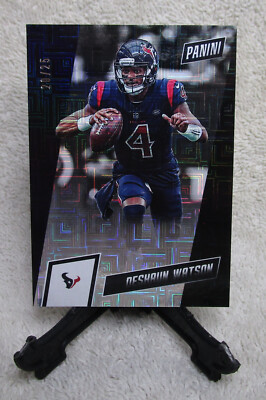DeSHAUN WATSON 2019 Panini National SILVER SQUARES Parallel Card Serial ...