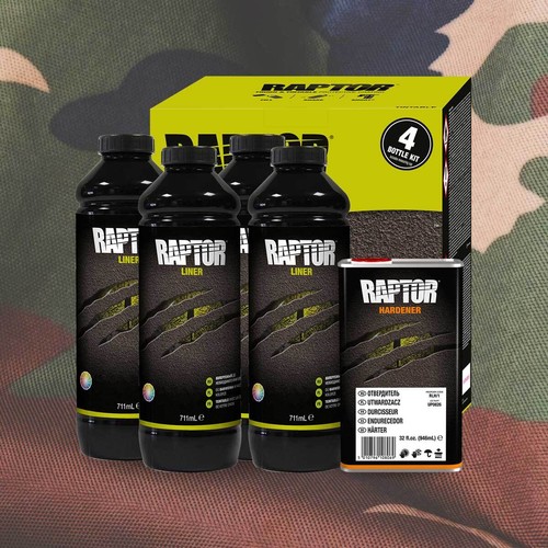 UPOL RAPTOR Lack für Transportflächen Flaschen-Kit + Härter (Deutsche ...