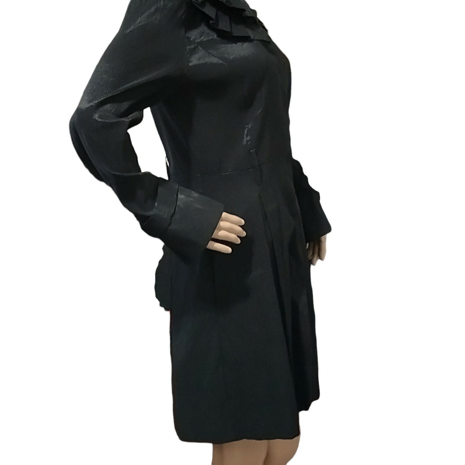 Rampage Ruffle pleat Collar Party Cocktail Elegant Re… - Gem