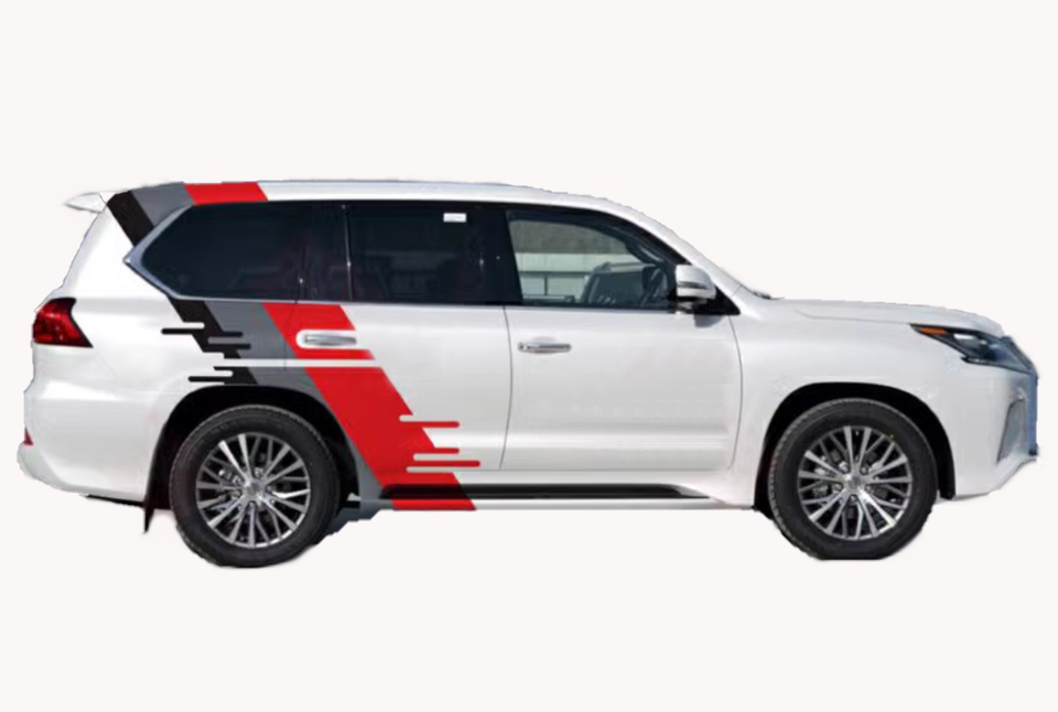 Racing Sport Stripe Graphics Car Sticker For Lexus Lx570 Gx400 Side ...