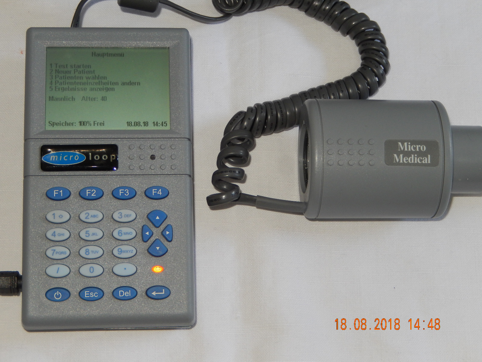 MICRO MEDICAL MicroLoop-Spirometer Lungenfunktionsgerät,geprüft,in ...